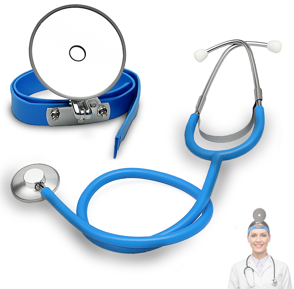 Realistic Dr. Head Mirror and Stethoscope for Doctor Costume, Real Wor ...